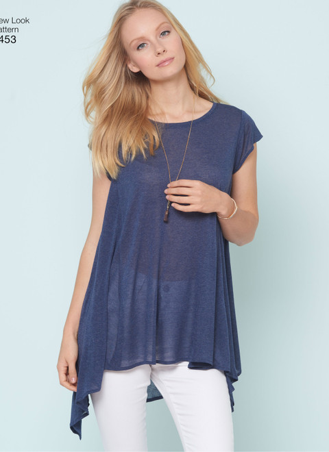 New Look Sewing Pattern Misses' Easy Knit Tops - Simplicity